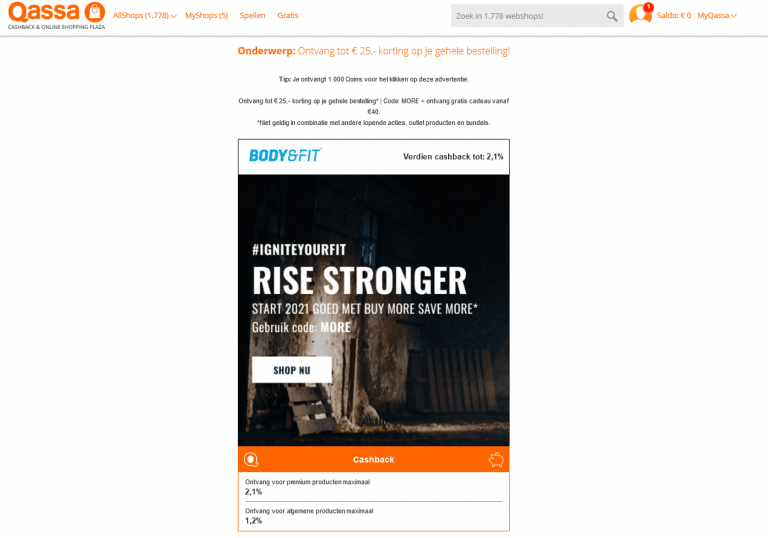 Qassa cashback review | Thuisverdiener.nl