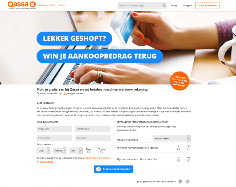 Qassa cashback review | Thuisverdiener.nl