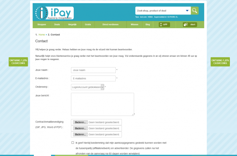 iPay cashback review | Thuisverdiener.nl